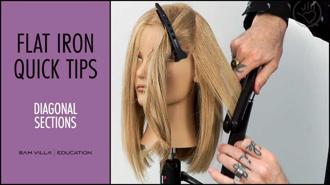 Using Diagonal Sections when Flat Ironing | SalonCentric